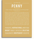 Penny | Name Art Print – Name Stories