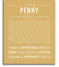 Penny | Name Art Print – Name Stories