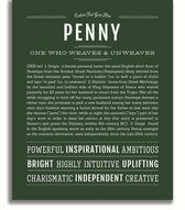 Penny | Name Art Print – Name Stories