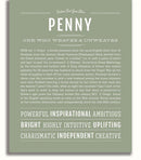 Penny | Name Art Print – Name Stories