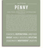 Penny Personalized Name Meaning Art Prints – Name Stories