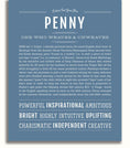 Penny Personalized Name Meaning Art Prints – Name Stories