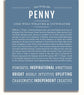 Penny Personalized Name Meaning Art Prints – Name Stories