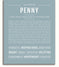 Penny | Name Art Print – Name Stories
