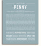 Penny Personalized Name Meaning Art Prints – Name Stories