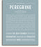 Peregrine Personalized Name Meaning Art Prints – Name Stories