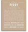 Perry Personalized Name Meaning Art Prints – Name Stories