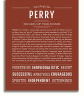 Perry | Name Art Print – Name Stories