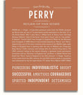 Perry | Name Art Print – Name Stories