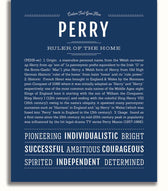 Perry | Name Art Print – Name Stories