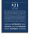 Pete | Name Art Print – Name Stories