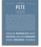 Pete | Name Art Print – Name Stories