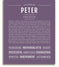Peter Personalized Name Meaning Art Prints – Name Stories