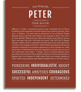 Peter | Name Art Print – Name Stories