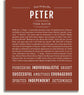 Peter | Name Art Print – Name Stories