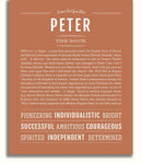 Peter | Name Art Print – Name Stories