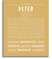 Peter | Name Art Print – Name Stories