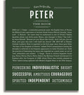 Peter Personalized Name Meaning Art Prints – Name Stories