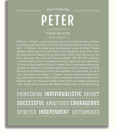Peter | Name Art Print – Name Stories