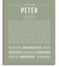 Peter Personalized Name Meaning Art Prints – Name Stories