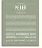Peter Personalized Name Meaning Art Prints – Name Stories