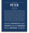 Peter | Name Art Print – Name Stories