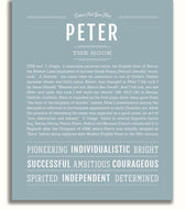 Peter | Name Art Print – Name Stories