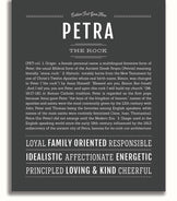 Petra | Name Art Print – Name Stories