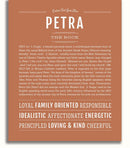 Petra | Name Art Print – Name Stories