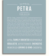 Petra | Name Art Print – Name Stories
