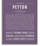 Peyton (female) | Name Art Print – Name Stories