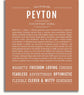 Peyton (female) | Name Art Print – Name Stories