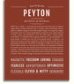 Peyton (male) | Name Art Print – Name Stories