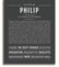 Philip | Name Art Print – Name Stories