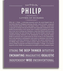 Philip | Name Art Print – Name Stories