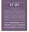 Philip | Name Art Print – Name Stories