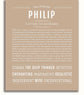 Philip Personalized Name Meaning Art Prints – Name Stories