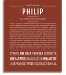 Philip | Name Art Print – Name Stories