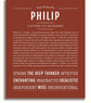 Philip Personalized Name Meaning Art Prints – Name Stories