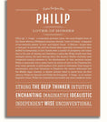 Philip | Name Art Print – Name Stories