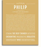 Philip | Name Art Print – Name Stories