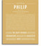 Philip | Name Art Print – Name Stories