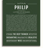 Philip Personalized Name Meaning Art Prints – Name Stories