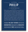 Philip Personalized Name Meaning Art Prints – Name Stories