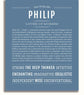 Philip Personalized Name Meaning Art Prints – Name Stories