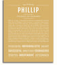 Phillip Personalized Name Meaning Art Prints – Name Stories