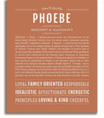 Phoebe Personalized Name Meaning Art Prints – Name Stories