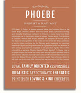Phoebe | Name Art Print – Name Stories