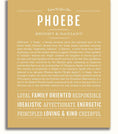 Phoebe | Name Art Print – Name Stories