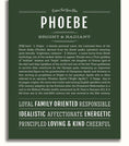 Phoebe | Name Art Print – Name Stories